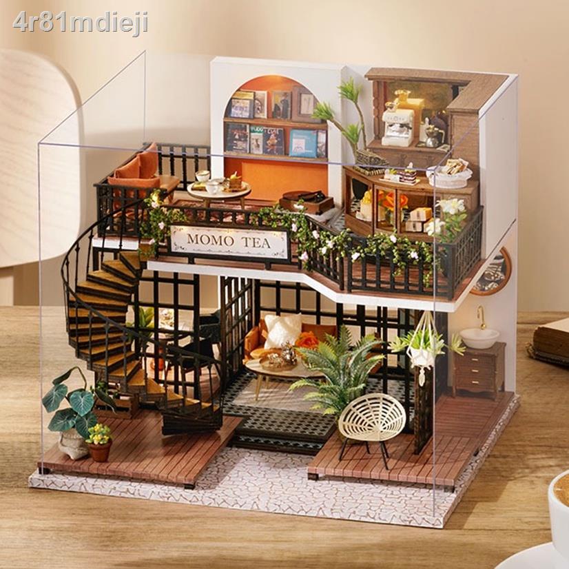 Cutebee DIY DollHouse Kit Wooden Doll Houses Miniature Dollhouse ...