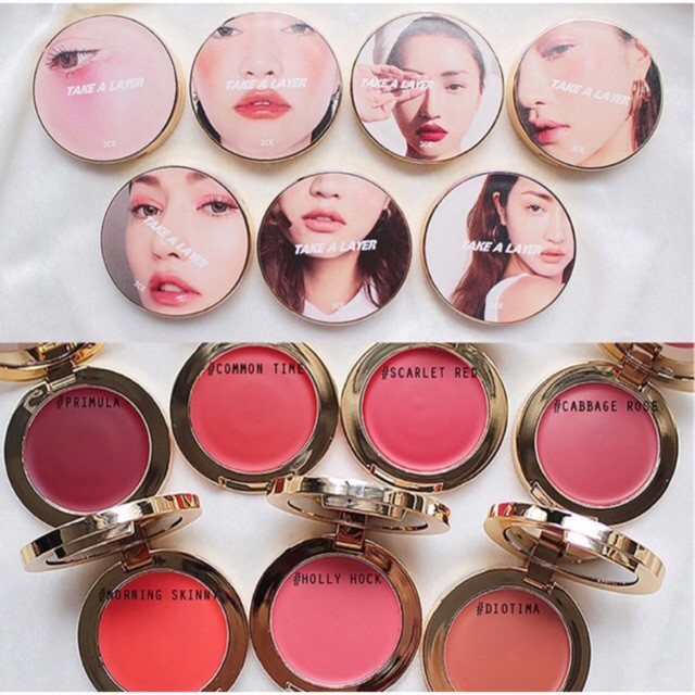 3CE Take a Layer Multi Pot #Common Time โทนส้มอมแดง บลัชออนเนื้อครีม 3 ...