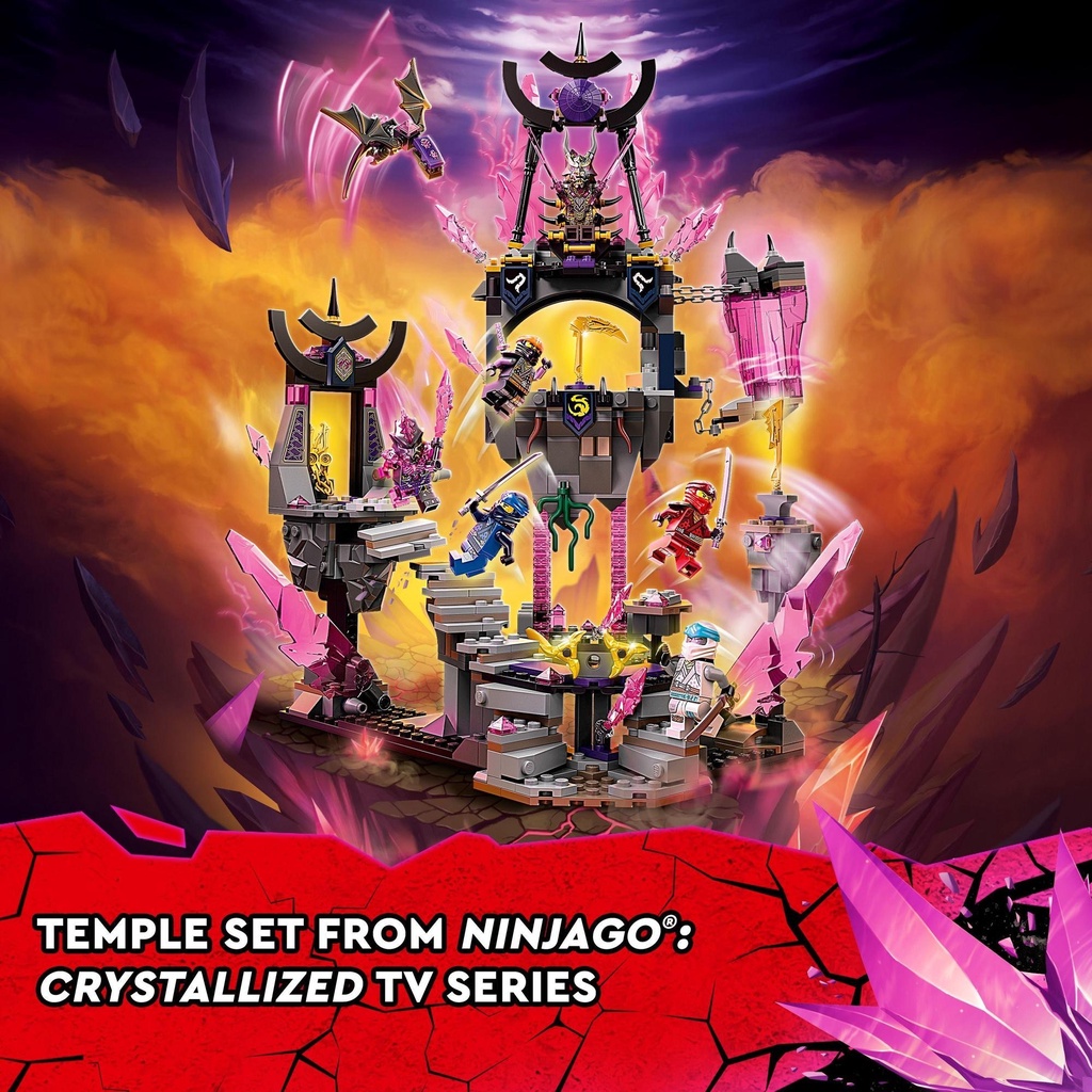 LEGO NINJAGO 71771 The Crystal King Temple Building Kit (703 Pieces ...