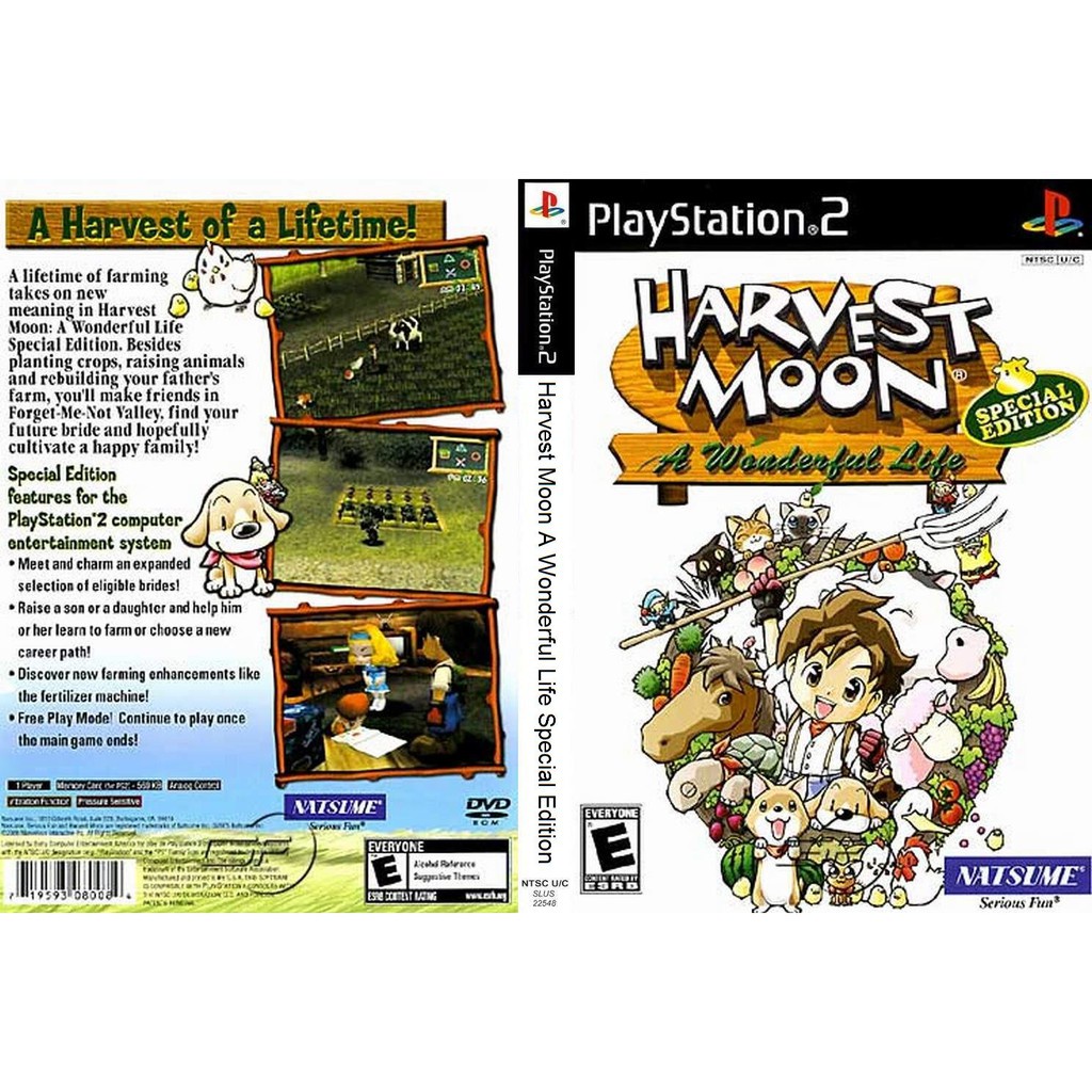 แผ่นเกมส์ PS2 (ส่งไว) Harvest Moon All (USA) - hsfgijahfe - ThaiPick