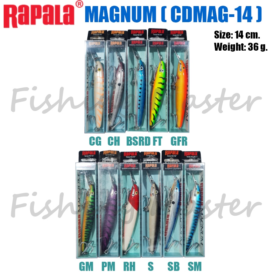 RAPALA MAGNUM เหยื่อปลอม เหยี่อตกปลา เหยื่อ รุ่น CDMAG-14 ขนาด 14 cm - fishing.master - ThaiPick