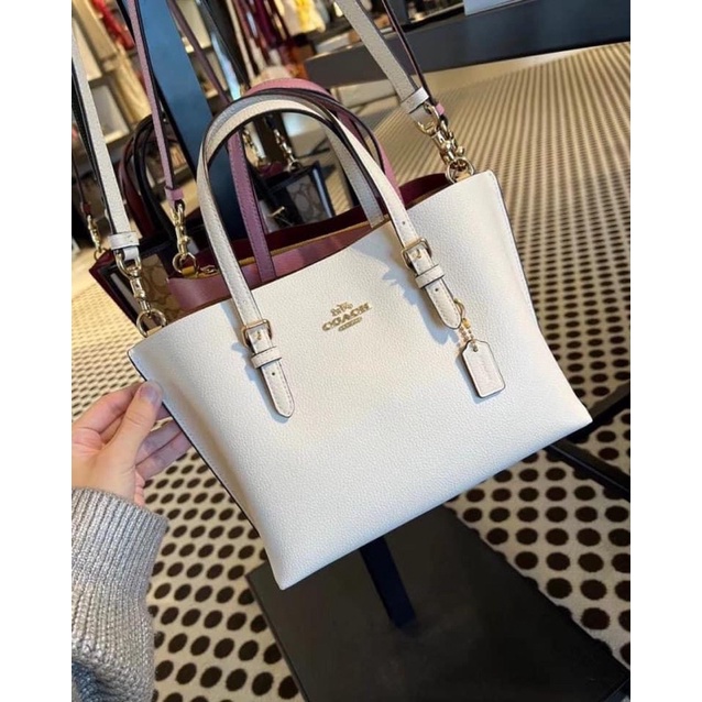 พร้อมส่ง แท้ New Coach MOLLIE TOTE 25 (COACH C4084) IMCHALK LIGHT ...
