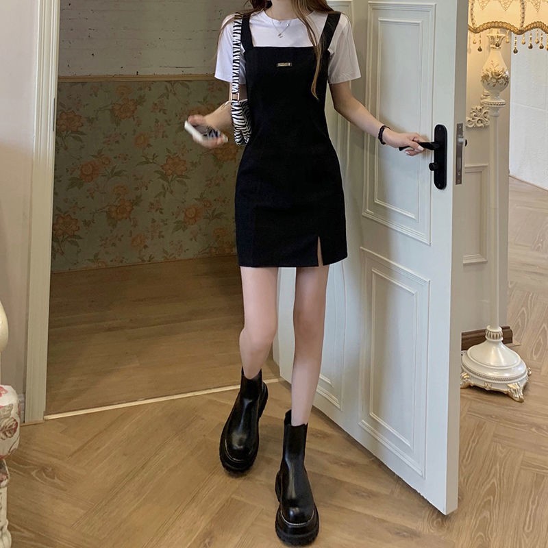Temperament Sweet Suspender Skirt Female Hot Girl Design Sense Niche