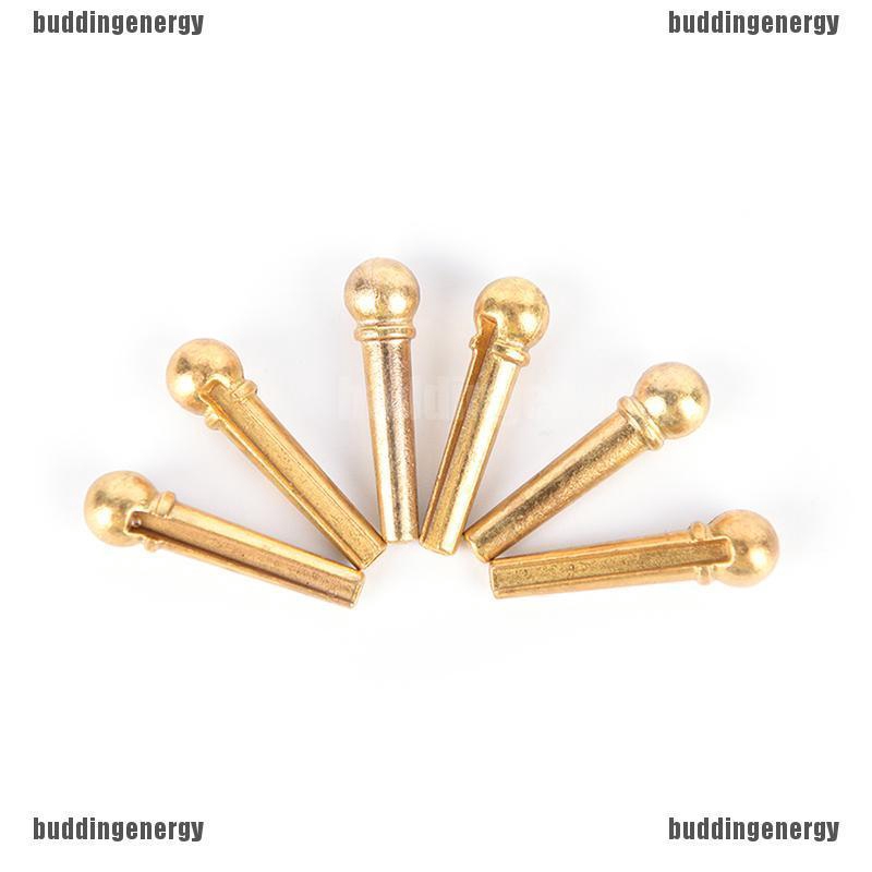 [Outdoor&Home]6pcs Metal Bridge Pin Folk Acoustic Guitar String Pin Peg ...