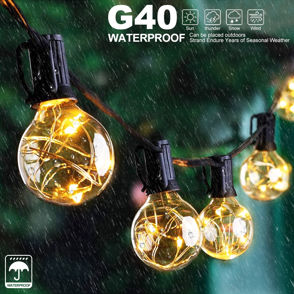 เรียกดูความนิยมภายใน 7 วันString Light Outdoor Garland Lights G40 Globe ...