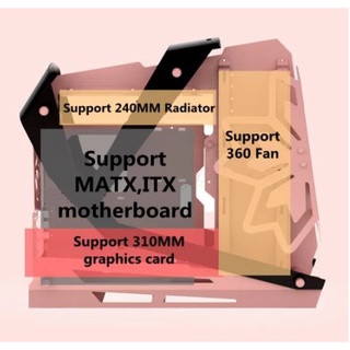 Yeston case อลูมิเนียม PC รองรับ MATX ITX เมนบอร์ด,DIY เดสก์ท็อป Gamer ...