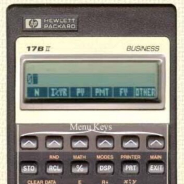 เครื่องคิดเลขการเงิน HP 17BII Financial Calculator มือสอง | Shopee Thailand