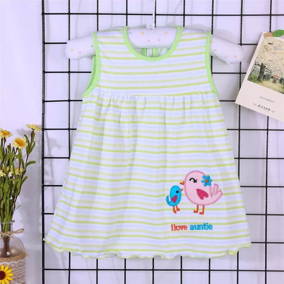 Babyonline (Y088)A2ชุดเดรสพิมพ์ลายการ์ตูนสำหรับเด็กผู้หญิง ...