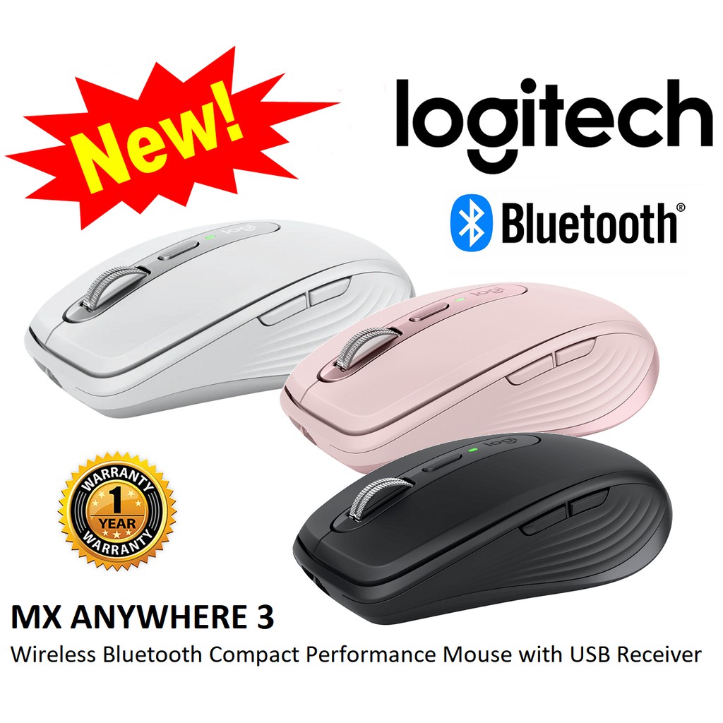 เมาส์ไร้สาย Logitech MX Anywhere 3 Compact Performance Mouse Wireless ...