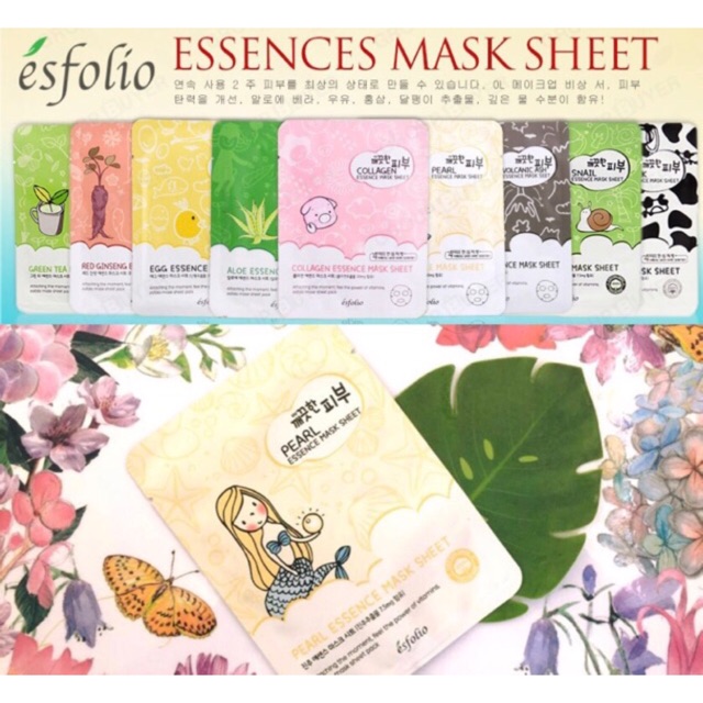 แผ่นมาคหน้า esfolio mask sheet | Shopee Thailand