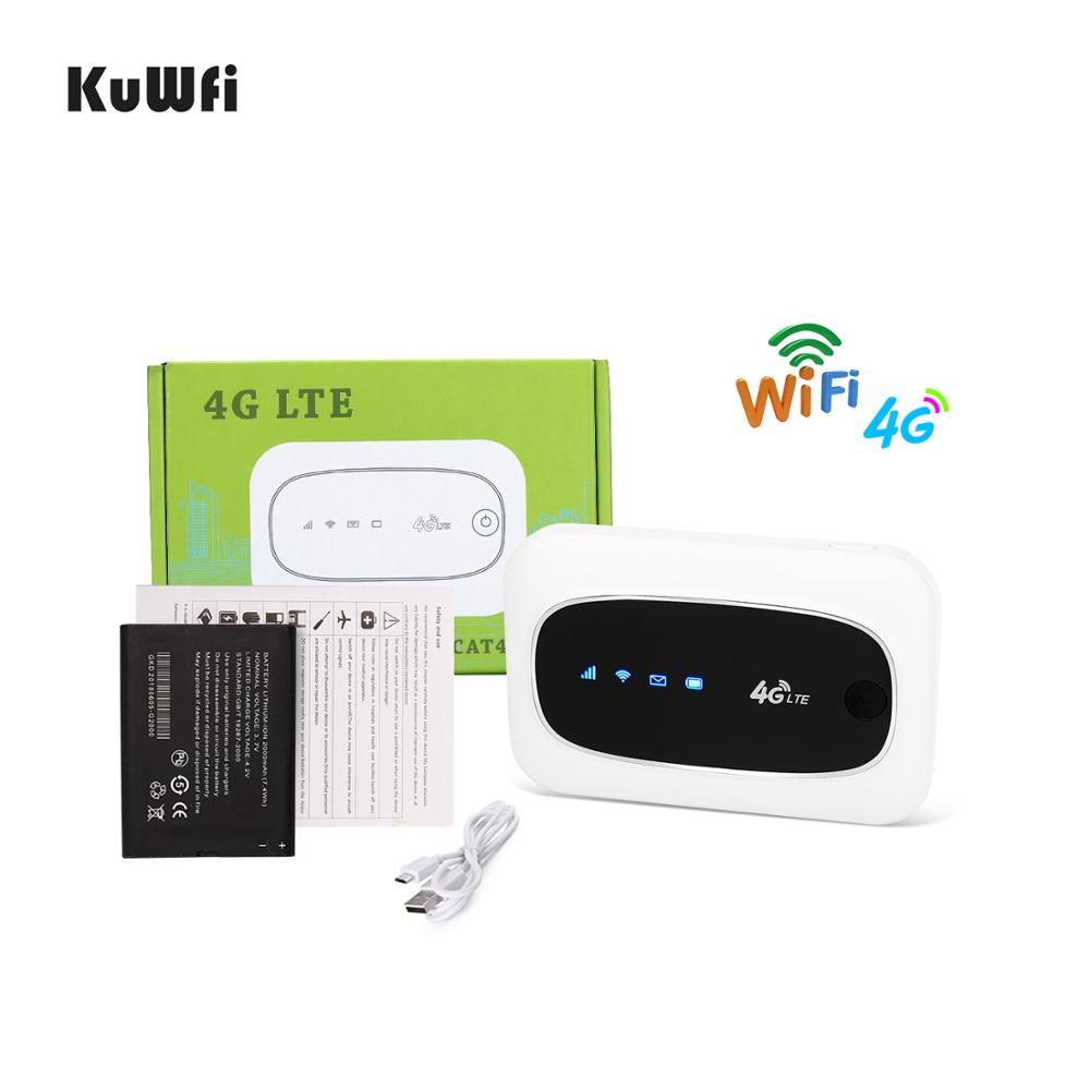 KuWFi 4G Wifi Router 4G FDDTDD LTE Routers 150Mbps Pocket Wifi Mini ...