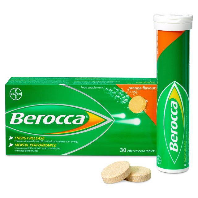 Berocca Performance บีรอคคา เพอร์ฟอร์มานซ์ ชนิดเม็ดฟู่ 15 เม็ด ...