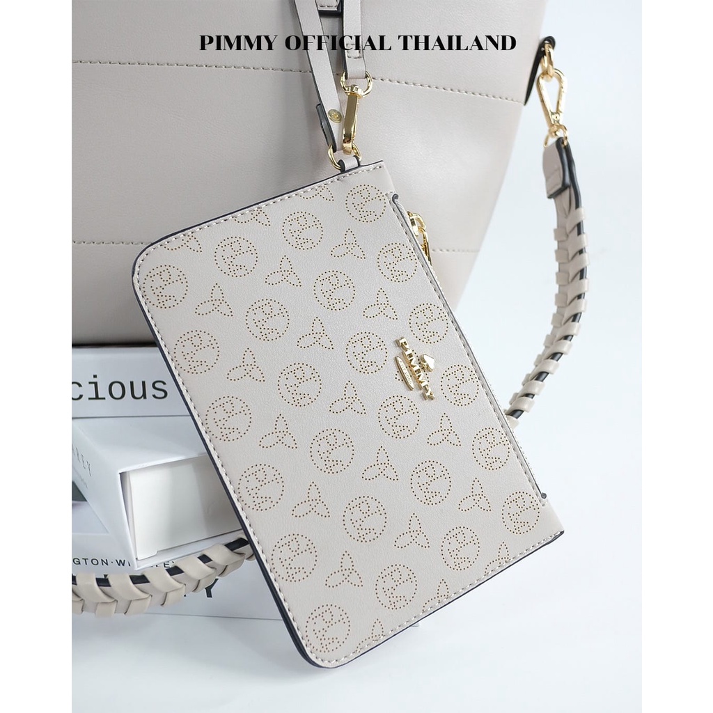 กระเป๋า Pimmy shopping bag แถมกระเป๋าใบเล็กและสายโซ่สลับหนัง No.FA-0357 ...