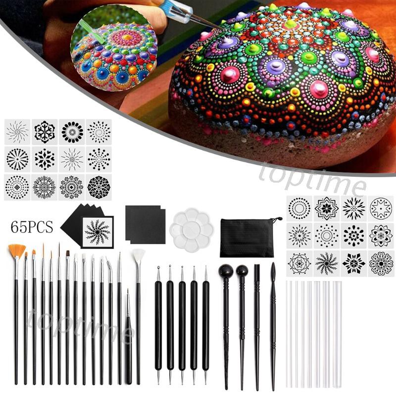32pcs Mandala Dotting Tools Set for Painting Rock Acrylic Stick Stencil ...