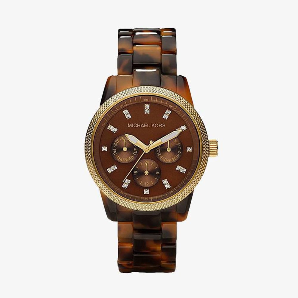 Michael Kors นาฬิกาข้อมือผู้หญิง Jet Set Brown Dial Brown รุ่น MK5038 ...