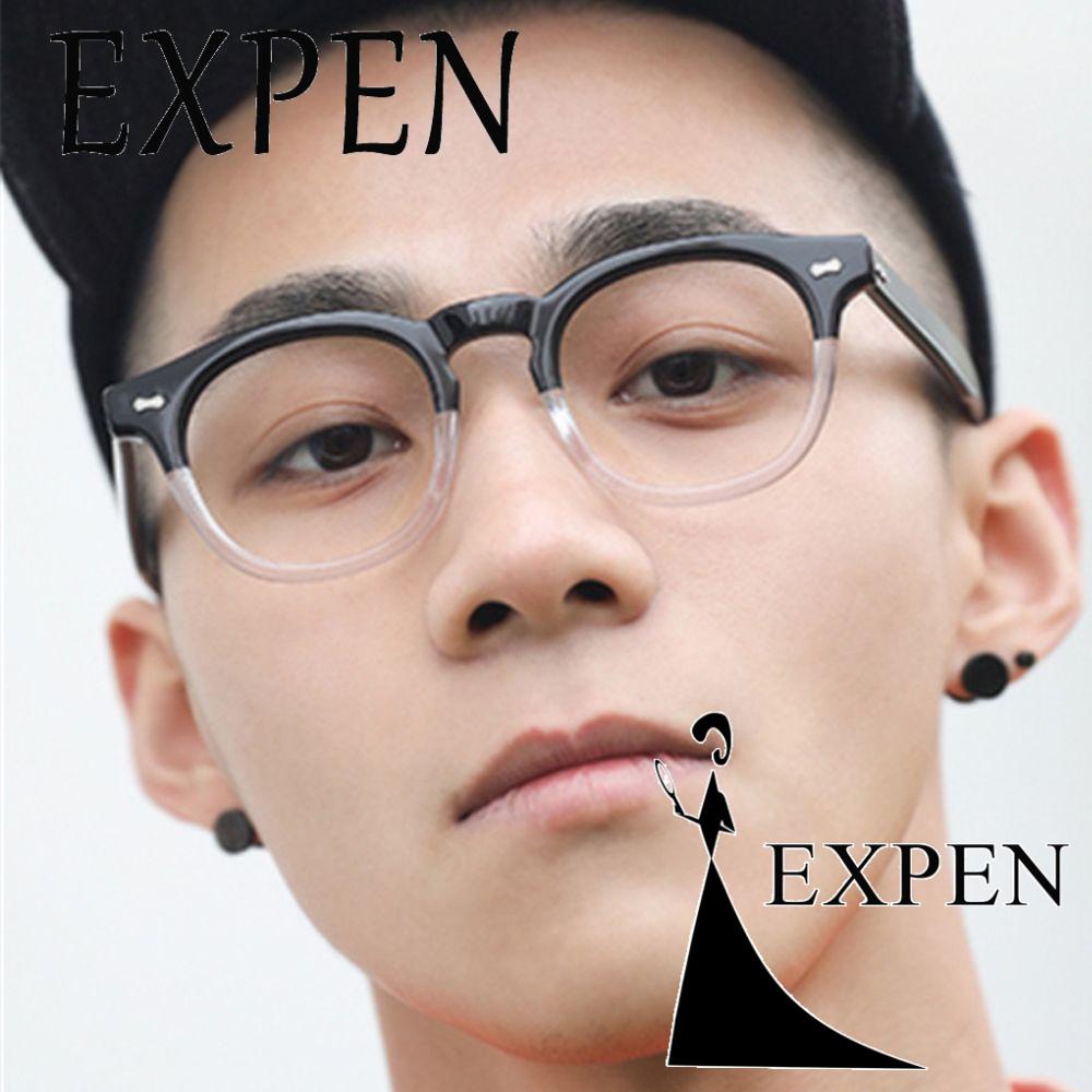 Expen แว่นตาป้องกันแสงสีฟ้า ผู้หญิง PC ป้องกันสีฟ้า แฟชั่น กรอบหลาย ...