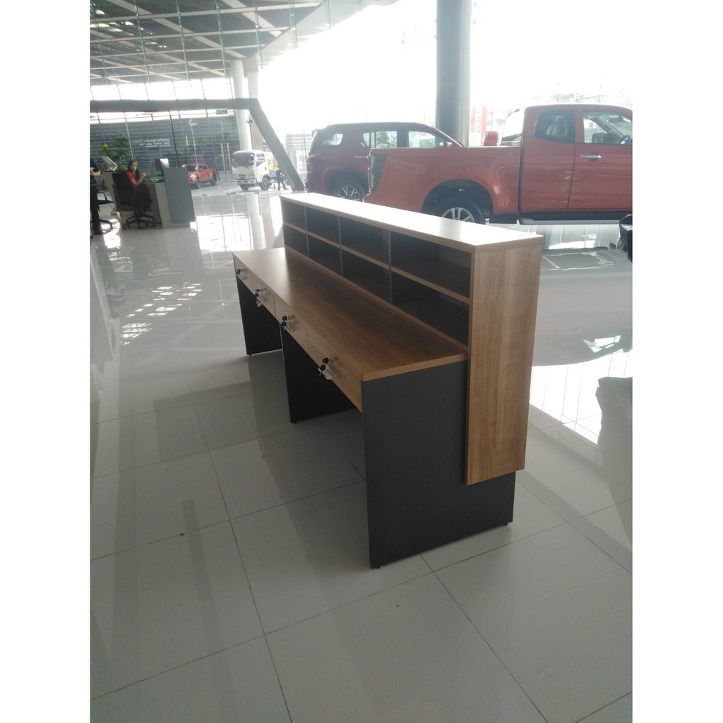 โต๊ะเคาน์เตอร์มีลิ้นชัก เคาน์เตอร์ตามแบบ Counter | Shopee Thailand