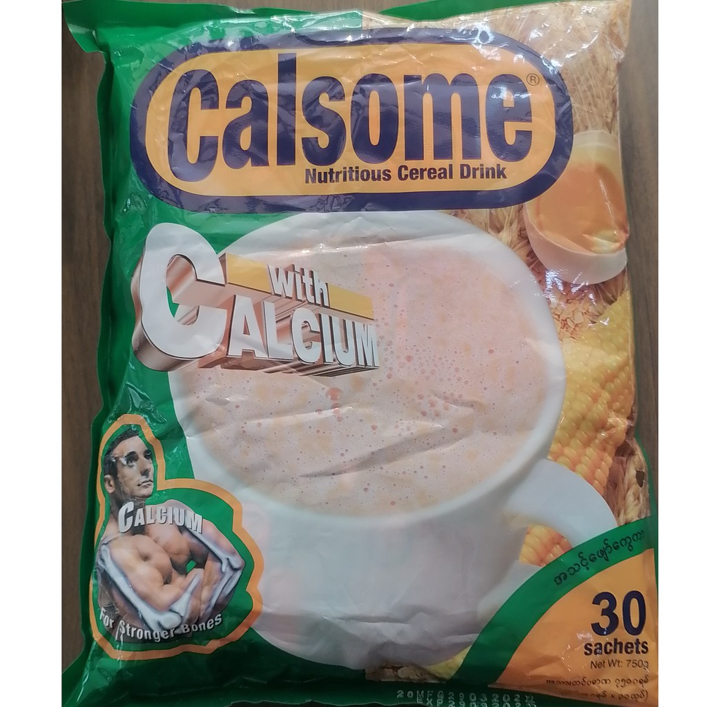 Calsome Nutrious Cereal Drink เครื่องดื่มธัญพืชรสข้าวโพด ข้าวโอ๊ต ขนาด ...