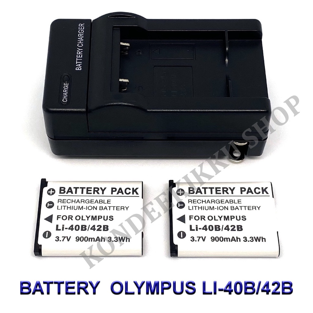 Li-40B Li-42B Li40B Li42B Battery and Charger For Olympus TG-320Stylus ...