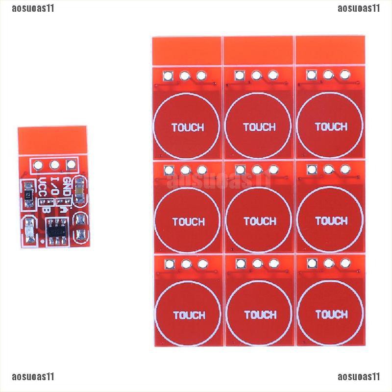 aosuOAS10Pcs TTP223 Capacitive Touch Switch Button Self-Lock Module ...