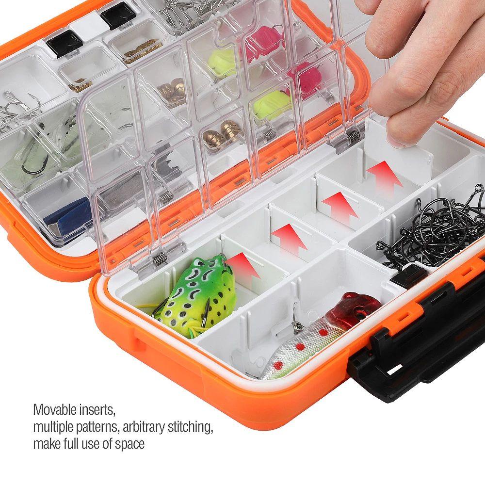 WMES1 Plastic Double-Sided Bait Box Opening and Closing Bait Box ...
