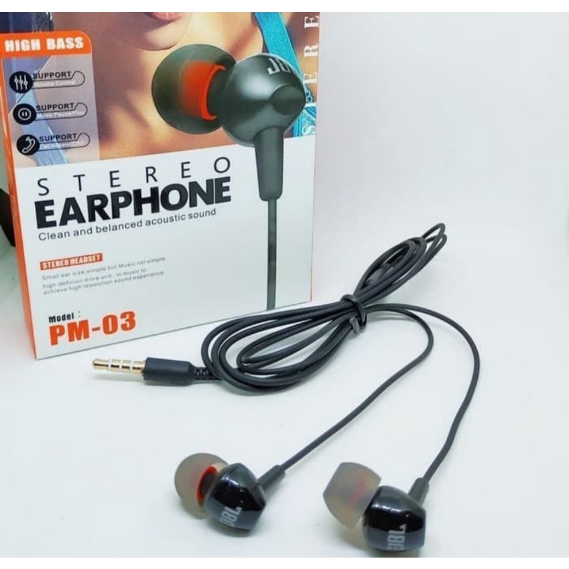 Jbl PM-03 ชุดหูฟังเบส แฮนด์ฟรี PM03 - rafaselular.th - ThaiPick