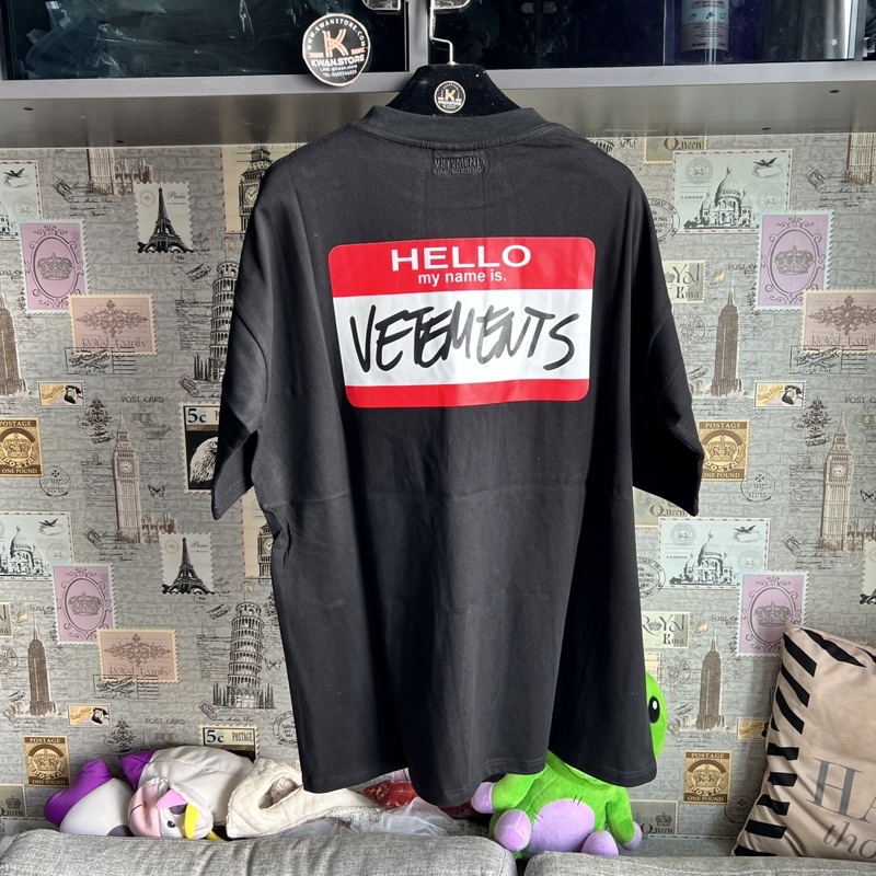 Vetements My name is Demna Tshirt | Shopee Thailand