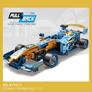 Lego Pull Back Car Building Blocks Model F1 Building Technic Bricks Toy ...
