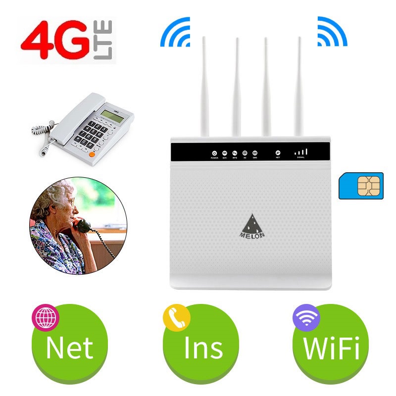4G VolLTE Router โทรออก-รับสายเน็ต With Voice Call 300Mbps Wifi Hotspot ...