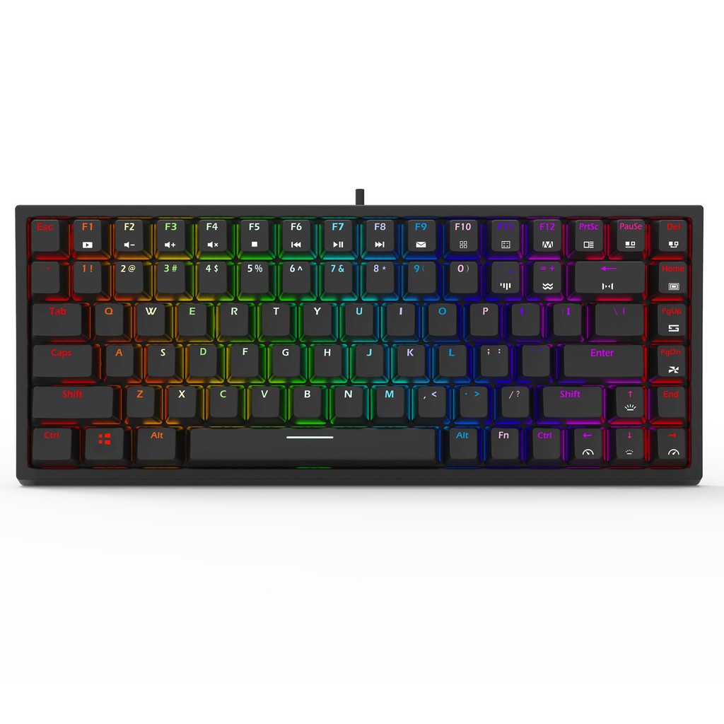Smart Duck xs84 84 key Mechanical Keyboard 75 lighting effect RGB ...
