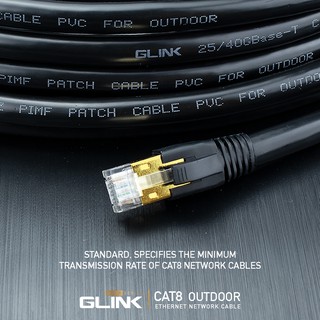 Glink Cable Lan Cat8 Ethernet Network Superspeed 40Gps 2M/3M/5M สายแลน ...