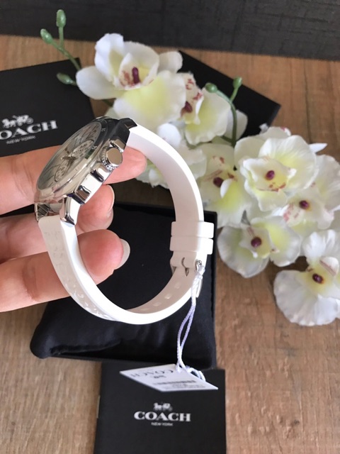 นาฬิกา Coach Boyfriend Women's Watch Stainless Steel Silver Ion Plated ...