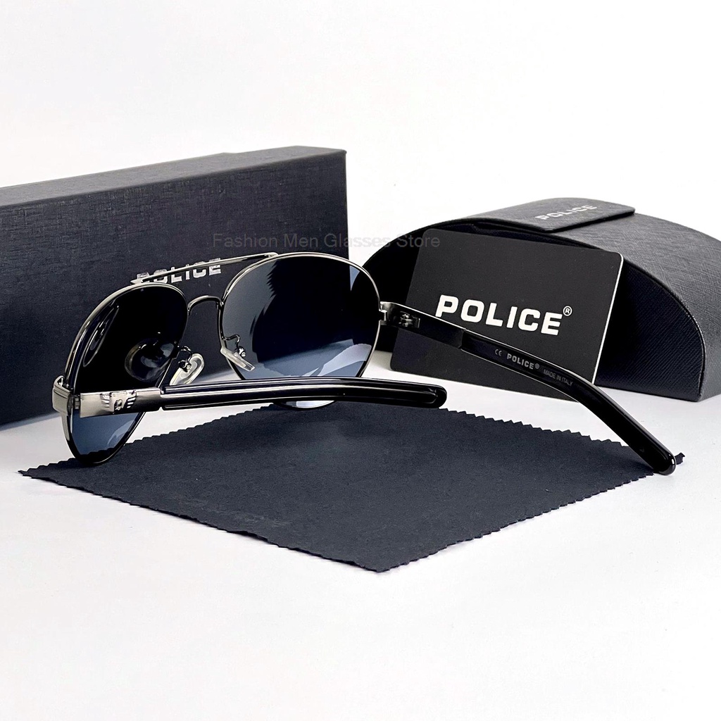 POLICE Luxury Brand 9111 Polarized Sunglasses Men Retro Glasses ...
