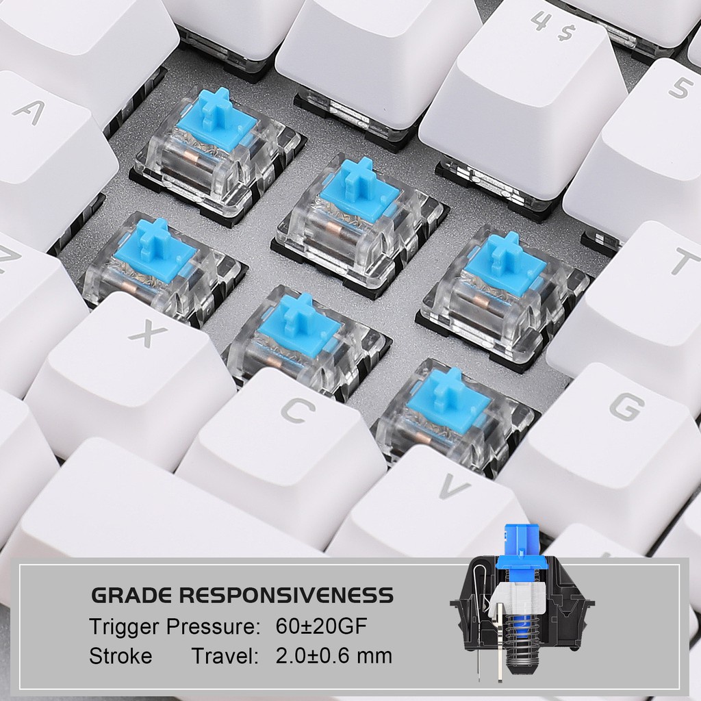 MageGee MK1 TKL Mechanical คีบอร์ด gaming keyboard red blue switch USB ...
