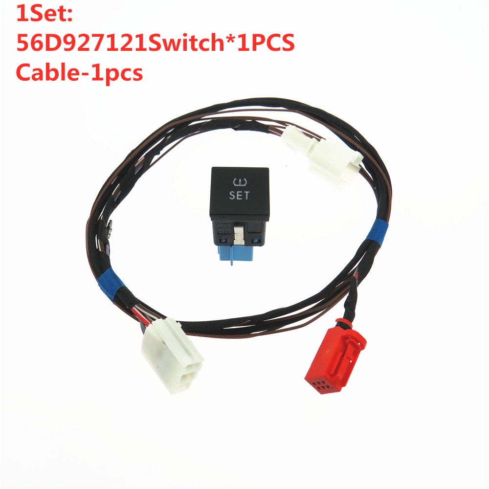 56D 927 121 TPMS สวิทช์ปุ่มกดตรวจสอบความดันยางล้อรถยนต์สําหรับ VW ...