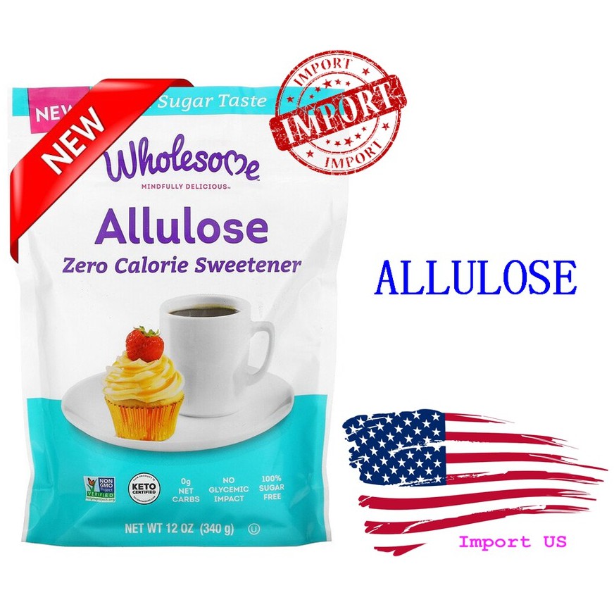 (พร้อมส่ง) สินค้านำเข้า ของแท้ 100 อัลลูโลส น้ำเชื่อมคีโต Wholesome ...