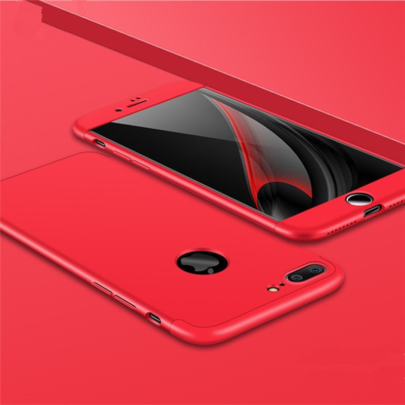 360 ความคุ้มครองเต็มรูปแบบ เคสมือถือสำหรับ iPhone SE 7 8 Plus X Case Casing เคสแข็ง - cleptone ...