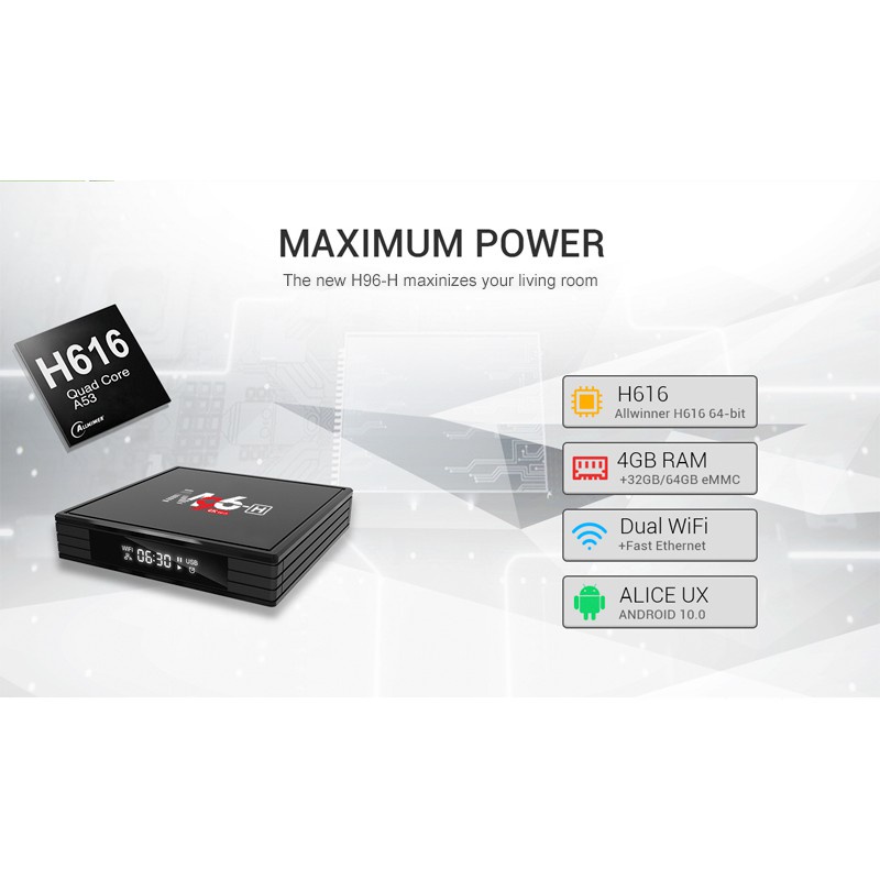 M96-H Android Box Allwinner H616 5G Wifi Bluetooth 6K HD Android Tv Box ...