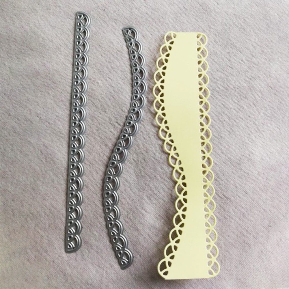 DM_Lace Edge Metal Cutting Dies DIY Scrapbook Paper Cards Craft Punch ...