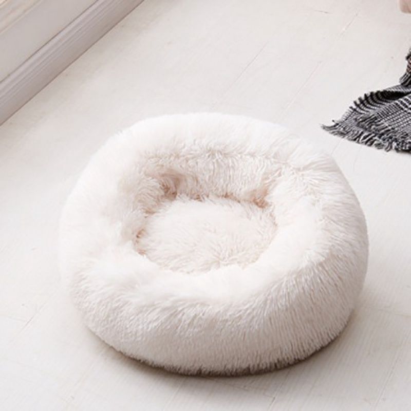 Dog's nest round plush pet nest pad cat nest cat pad sleeping mat ...