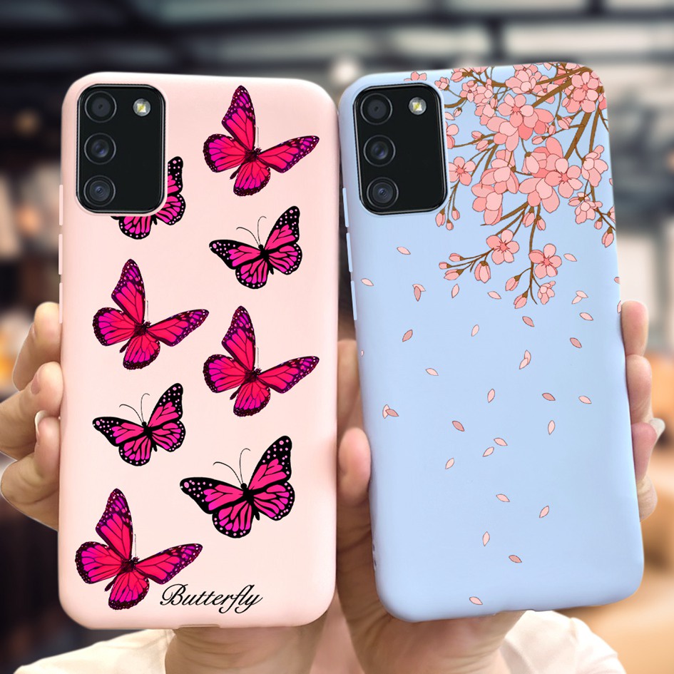 Cute Butterfly Cover Samsung Galaxy A02s Case Soft Silicone Shockproof ...