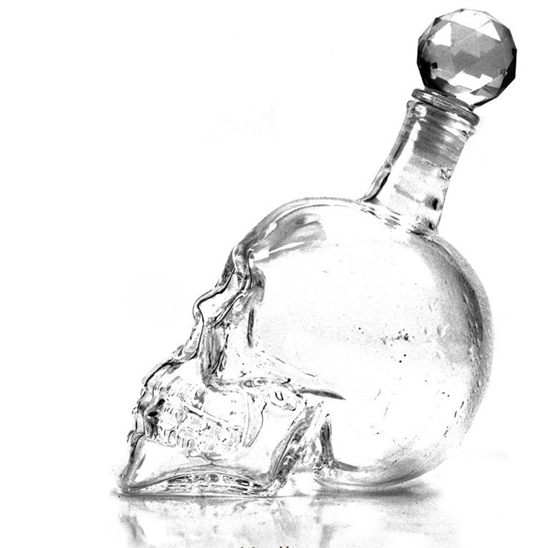 1000ml Decanter Crystal Skull Head glass Vodka Whisky - stennp12.th ...