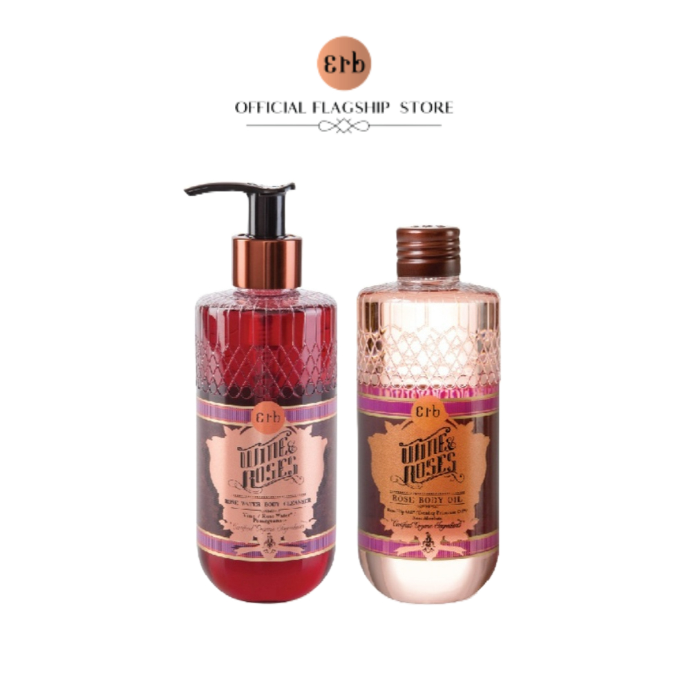 Erb Double Fresh Set B Wine Roses Rose Water Body Cleanser Wine Roses ...