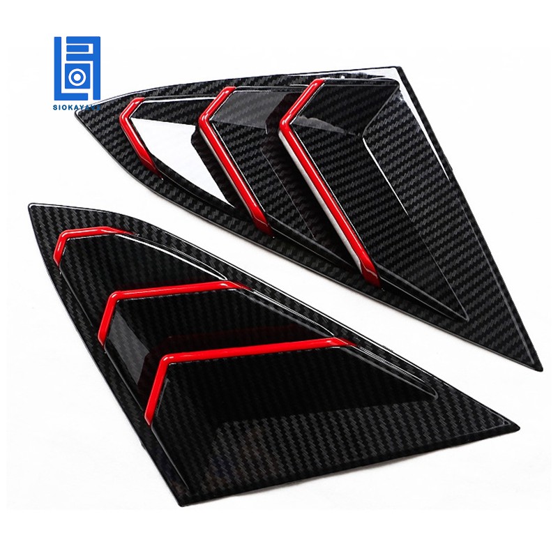 for Toyota Corolla 19 Carbon Fiber Rear Window Grille Shutters ...