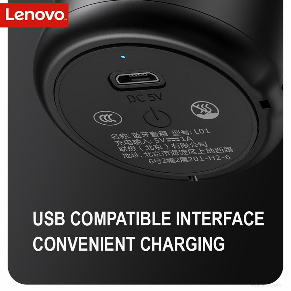 Original Lenovo L01 Bluetooth Speaker Portable Outdoor Loudspeaker ...