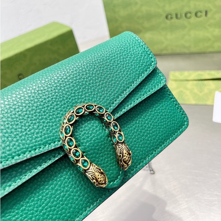 Gucci Crossbody Bag กระเป๋าสะพายโซ่ Dionysus Leather Mini Dionysus Bag ...
