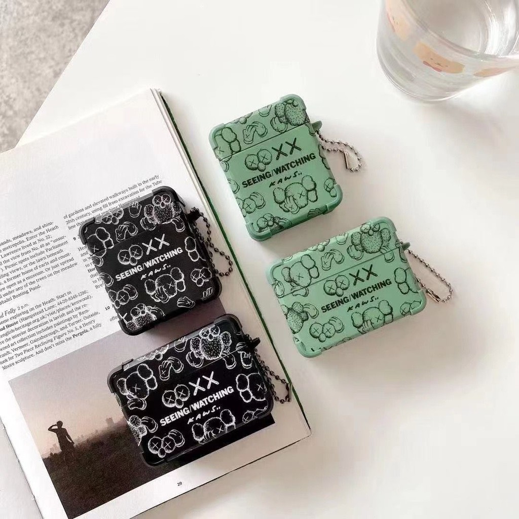 เคส Airpods pro 1 2 กระแสน้ำยี่ห้อ บุคลิกภาพ kaws กันตก ไม่จางหาย วัสดุ ...