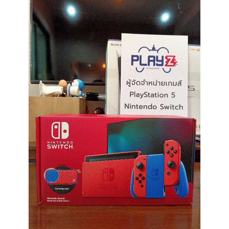 (ส่งฟรี) เครื่องเกมส์คอนโซล NINTENDO SWITCH CONSOLE MARIO RED&BLUE ...