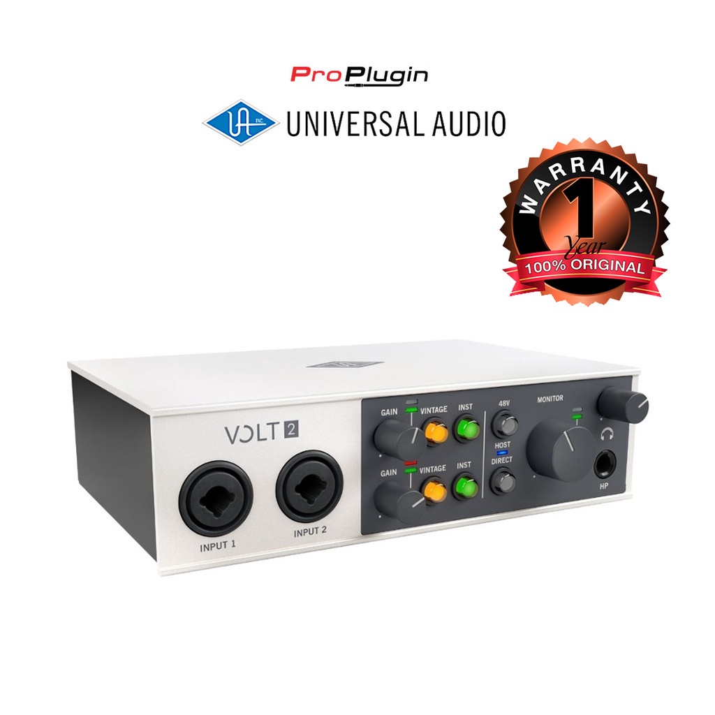 Universal Audio VOLT 2 รุ่นใหม่ล่าสุด ออดิโออินเตอร์เฟส อุปกรณ์บันทึกเสียง USB Audio Interface ...