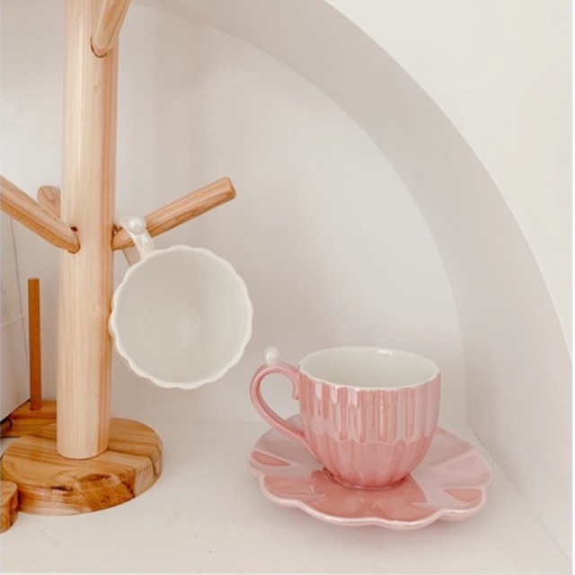 Neo teacup - แก้วกาแฟถ้วยกาแฟลายนางเงือกสไตล์เกาหลี | Shopee Thailand